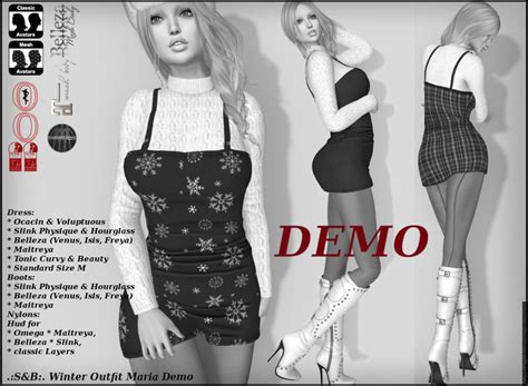 Second Life Marketplace Sandb Winter Outfit Maria Demo