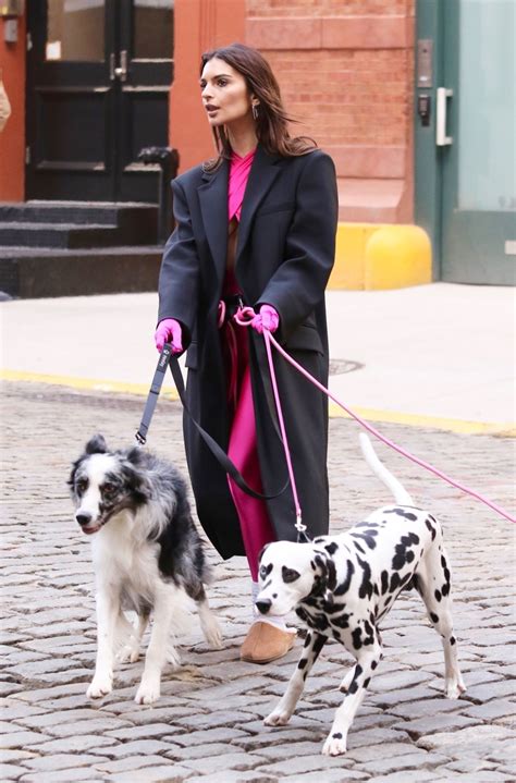 Emily Ratajkowski Filming A Mascara Commercial In New York 12142023