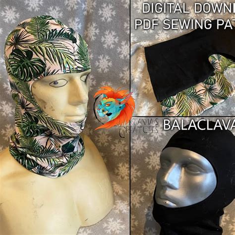 Balaclava Pattern Etsy