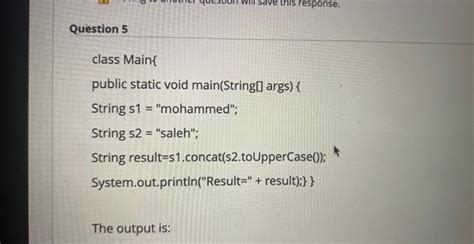 Solved Class Main Public Static Void Mainstring Args