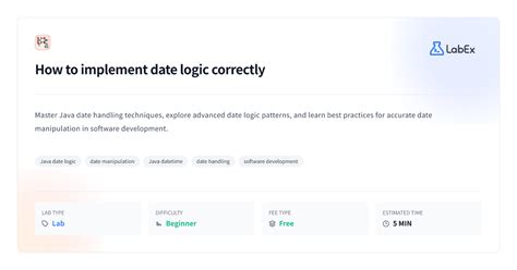 How To Implement Date Logic Correctly Labex