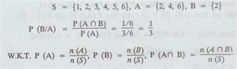 Conditional Probability Theorem Proof Solved Example Problems