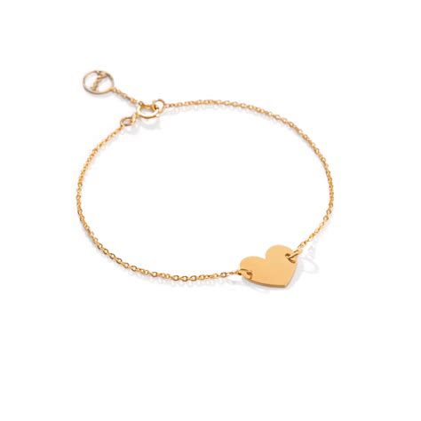 خرید آنلاین دستبند طلا قلب گالری پرسته