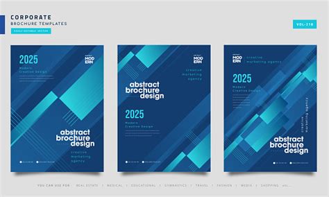 블루 플라이어 디자인 컬렉션 커버 배경 디자인 비즈니스 연례 보고서를 위한 기업 템플릿 기하 도형에 대한 스톡 벡터 아트 및 기타 이미지 기하 도형 다이아몬드 모양