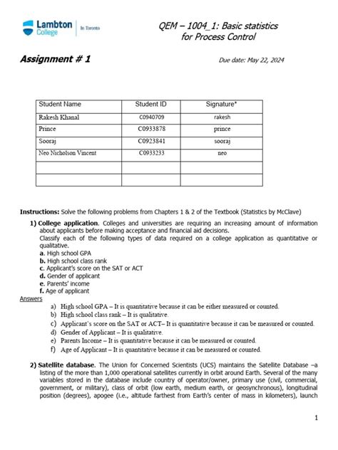 assignment 1 qem 1004 1 summer 2024 pdf histogram standard deviation