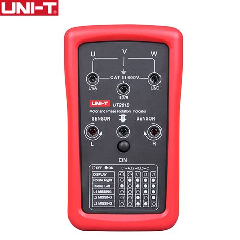 Ready StockUNI T UT A Phase Sequence Tester Lack Phase Meter Motor Rotation Indicator AC