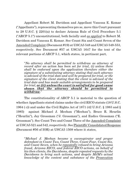 First Motion For Declaratory Judgment Fourteenth Amendment To The United States Constitution