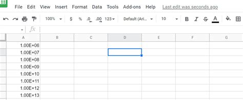 How To Turn On And Off Scientific Notation In Google Sheets Tutorial