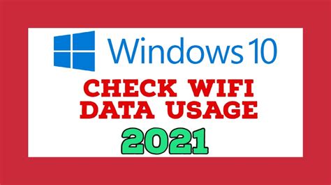 How To Check Data Usage Of Wifi In Windows Window Wifi Data Usage YouTube