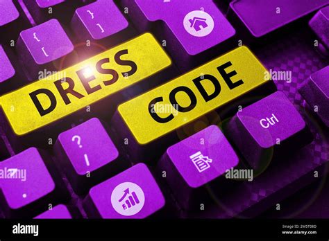 Writing Displaying Text Dress Code Business Showcase An Accepted Way Of Dressing For A