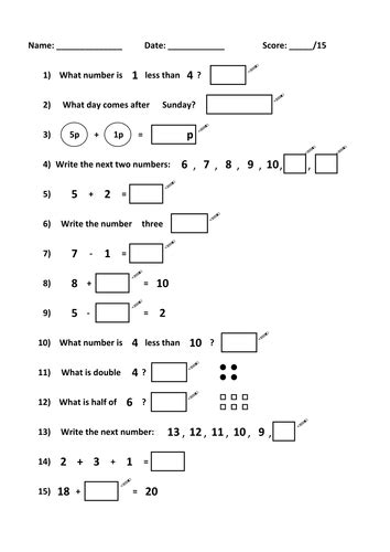 Ks1 Mental Arithmetic Tests Teaching Resources Ks1 Mental Arithmetic Tests Teaching Resources