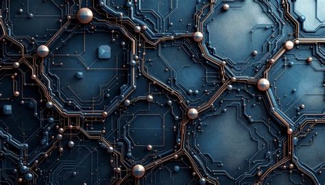 Free Geometric Circuit Network Photo Circuit Geometric Network Download At Stockcake