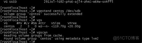 lvm分区linux磁盘扩容实战 51cto博客 linux lvm扩容