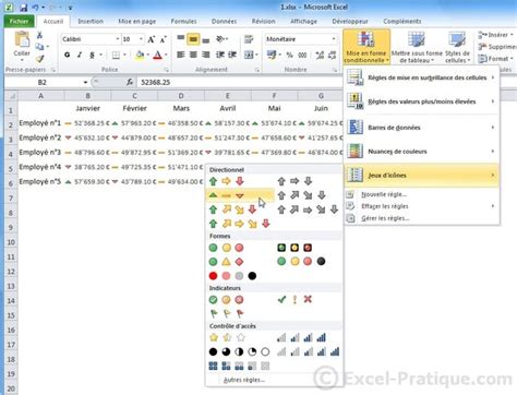 cours excel mises en forme conditionnelles
