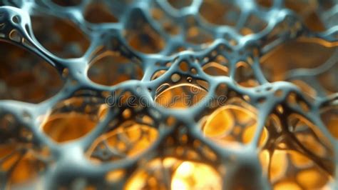 A 3d Image Of Epithelial Cells In The Skin Displaying Their Interconnected Network And The