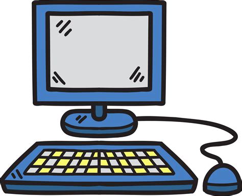 Clipart Girl Using Computer Drawing At Karen Medina Blog