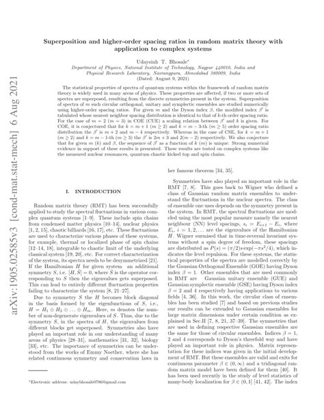 pdf superposition and higher order spacing ratios in random matrix theory