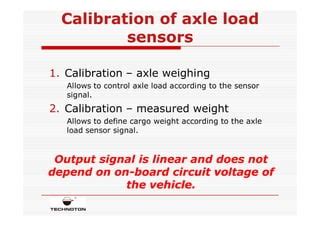 Axle Load Sensor DDE08 Weight Control On Transport PDF