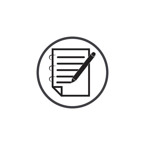 Write Document User Interface Outline Icon Logo Vector Illustration 6985621 Vector Art At Vecteezy