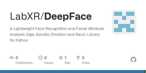 Github Labxrdeepface A Lightweight Face Recognition And Facial Attribute Analysis Age