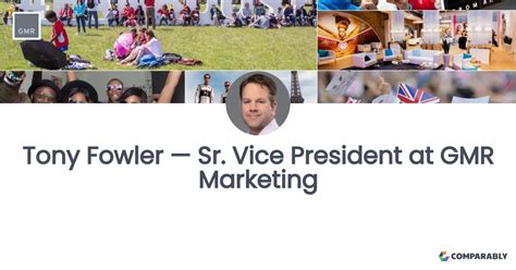 Tony Fowler — Sr Vice President At Gmr Marketing Comparably