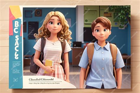 Premium Photo Classmates Back To School Card Template