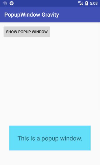 How To Create A Popup Window Popupwindow In Android Stack Overflow
