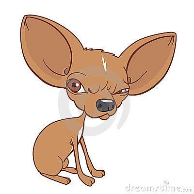 Funny Angry Chihuahua Cartoons Brown Chihuahua Drawing Cartoon