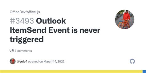 Outlook ItemSend Event Is Never Triggered Issue OfficeDev Office Js GitHub