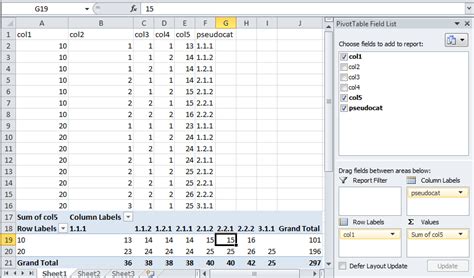 Excel Combining Results Of Sql Queries In Adjacent Columns Stack