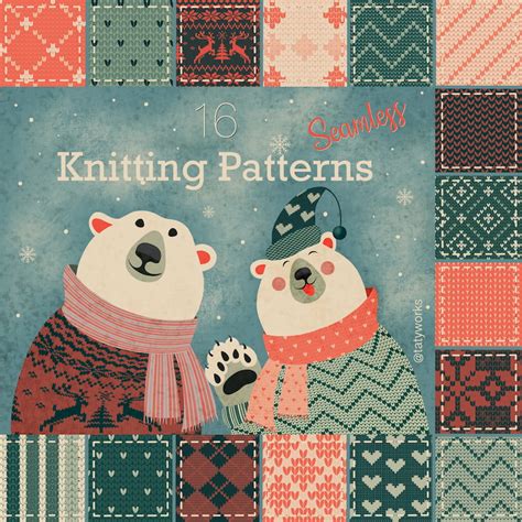 Procreate Brushes Seamless Knitted Pattern Brushes Procreate Brushes