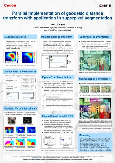parallel implementation of geodesic distance transform with application