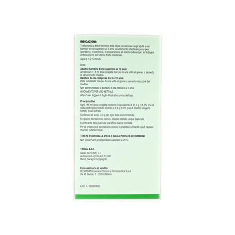 Clisma Fleet Soluzione Rettale 4 Flaconi Monodose