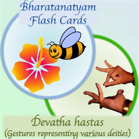 B Natyam Flash Cards Devatha Hastas By Silambam Houston