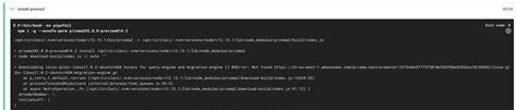 Prisma Migration Engine On S3 Has Been Deleted Cannot Install On Ci