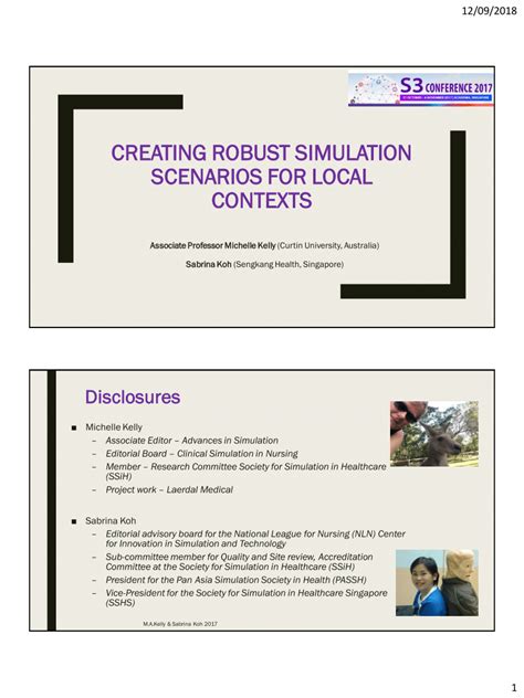 Pdf Creating Robust Simulation Scenarios For Local Contexts