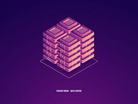 Free Server Room Cloud Data Storage Digital Space Data Center And