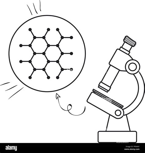 Structure Molecular With Microscope Stock Vector Image And Art Alamy