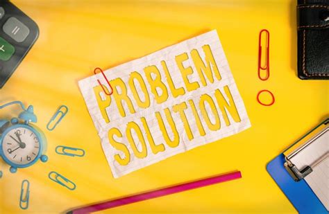 Conceptual Hand Writing Showing Problem Solution Business Photo Text