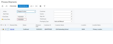 Confirm Shipment Error Community