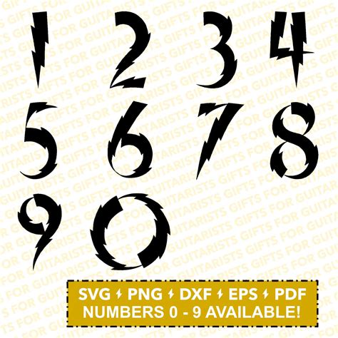 Lightning Letters And Numbers Svg Thunder Bolt Alphabet Etsy