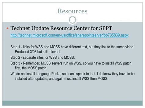 ppt patching your sharepoint server powerpoint presentation free