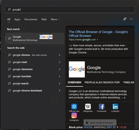 Is There A Way To Make Windows Use Google Instead Of Bing In The Search Feature R Windows