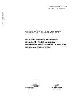 AS NZS CISPR PDF Lastest Technical Information