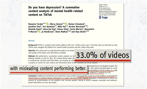 Mental Health Content On TikTok Not So Good Advice And Information Were Considered Misleading