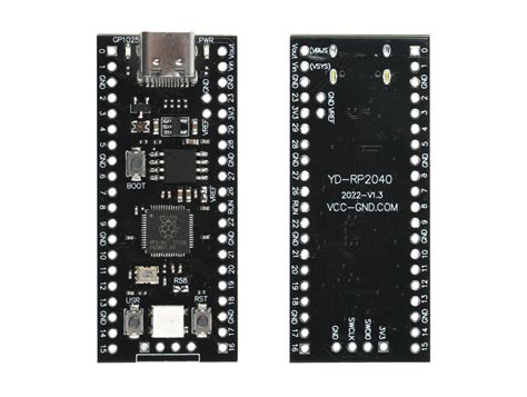 raspberry pi pico yd rp2040 compatível com usb tipo c usinainfo