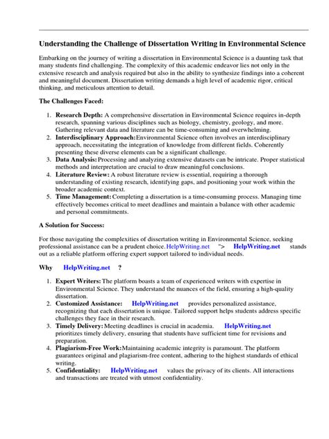 Dissertation Examples Environmental Science Pdf Natural Environment Science