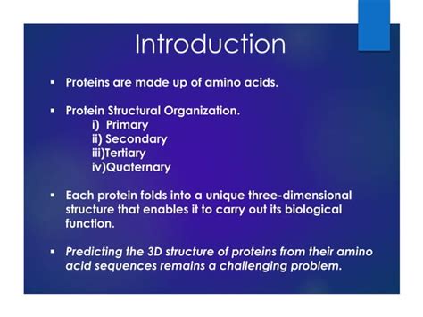 Template Free Modeling Of Protein Structures PPT