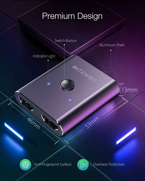 Bw Hdc2 Bi Directional Hdmi Switch Hdmi Splitter Blitzwolf