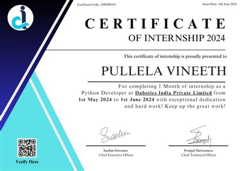 Vineeth Pullela On Linkedin Python Developer Internship